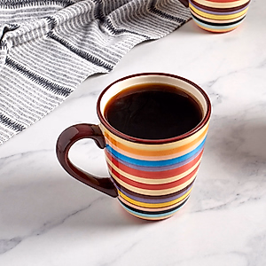 Tabletops Gallery 16-ounce Sedona Mugs, Set of 4