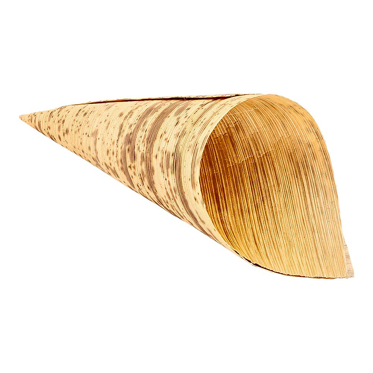 Restaurantware Bamboo Cone, Wooden Food Cone, Bamboo Food Cone - Perfect For Catering, Restaurants & Food Trucks - Medium 2" x 5" - 2.5 oz - 200ct Box - Restaurantware