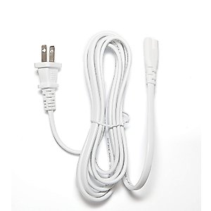 [UL Listed] OMNIHIL White 10 Feet Long AC Power Cord Compatible with SONOS SUB Wireless Subwoofer