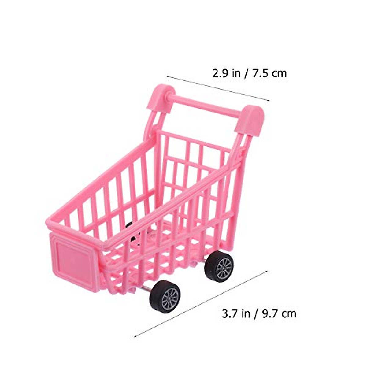 POPETPOP 10pcs Parrots Tabletop Interactive Toys Pack Bird Puzzle Training Toys Set Mini Pink Shopping Cart Toy with Hollow Balls Star Ring Pet Educational Toys for Cockatiel Cockatoo