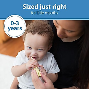 Dr. Brown's Infant-to-Toddler Training Toothbrush Set with Fluoride-Free Baby Toothpaste, Strawberry - Giraffe - 1.4oz - 0-3 years