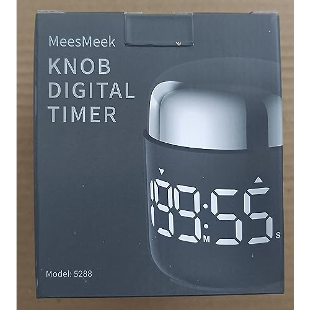 MeesMeek Digital Kitchen Timer,Countdown Countup Timer with Large LED Display Volume Adjustment,Timer for Cooking, Classroom Time for Kids and Teachers. (Black)