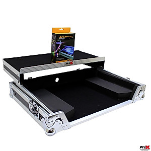 ProX XS-DDJSR2LT LED ATA Flight Case For Pioneer DDJ-SR2 DJ Controller with Laptop Shelf and LED