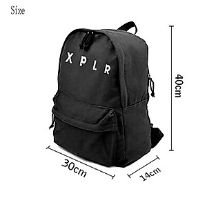 Maxwell Green Sam Backpacks Xplr Colby 16" High BY 12" Wide Black Canvas Daypacks