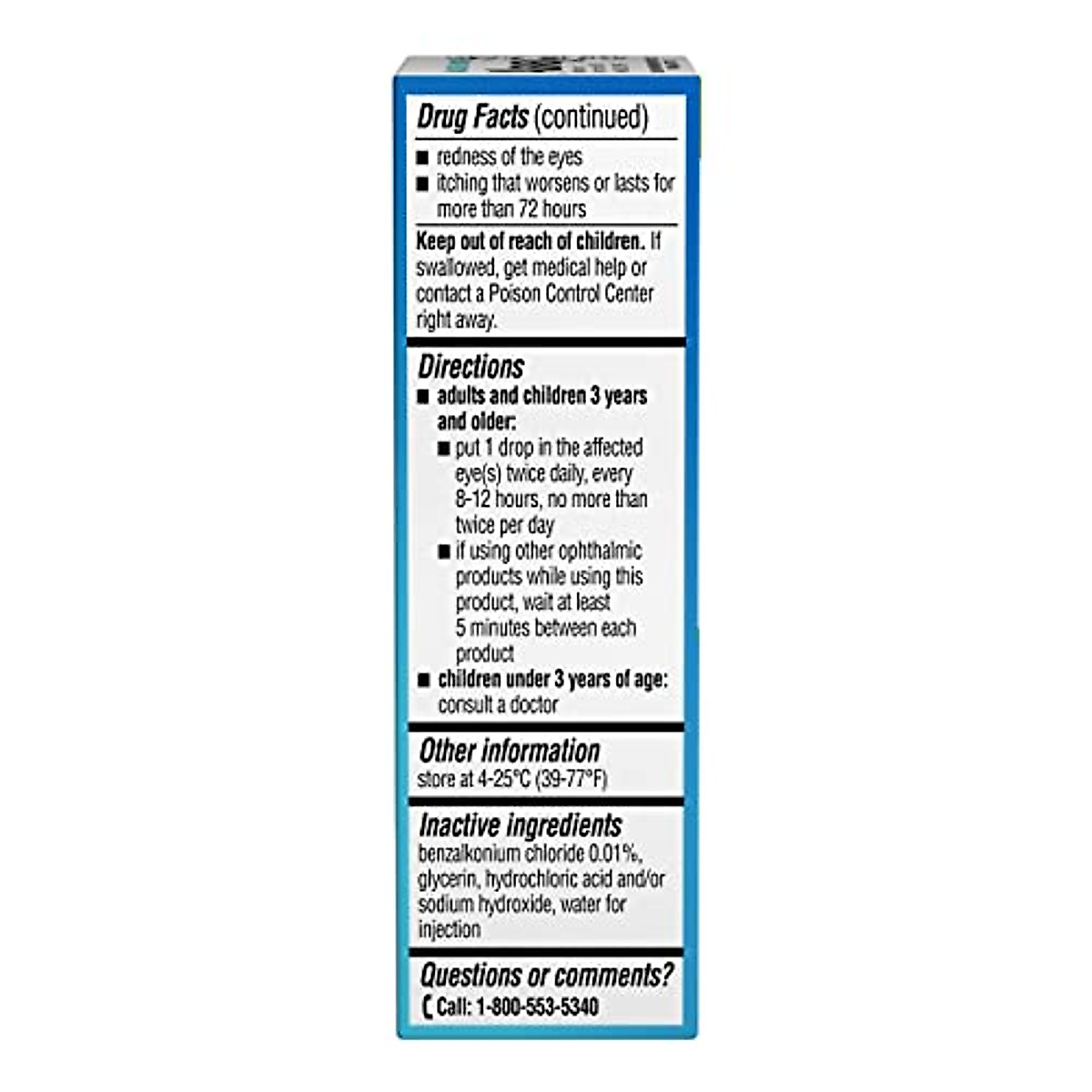 Allergy Eye Itch Relief Eye Drops by Alaway, Antihistamine, 10 mL