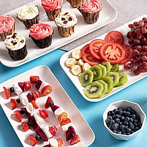 DELLING 30oz Soup/Ceral Bowls Set of 6-12/14/16in Serving Platter Set of 3