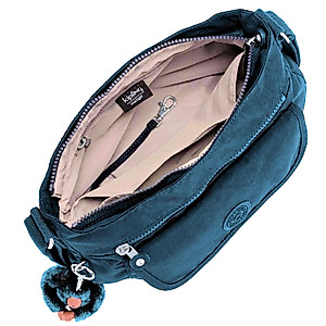 Kipling Women's Syro Crossbody Shoulder Bag Medium Night Teal Tonal
