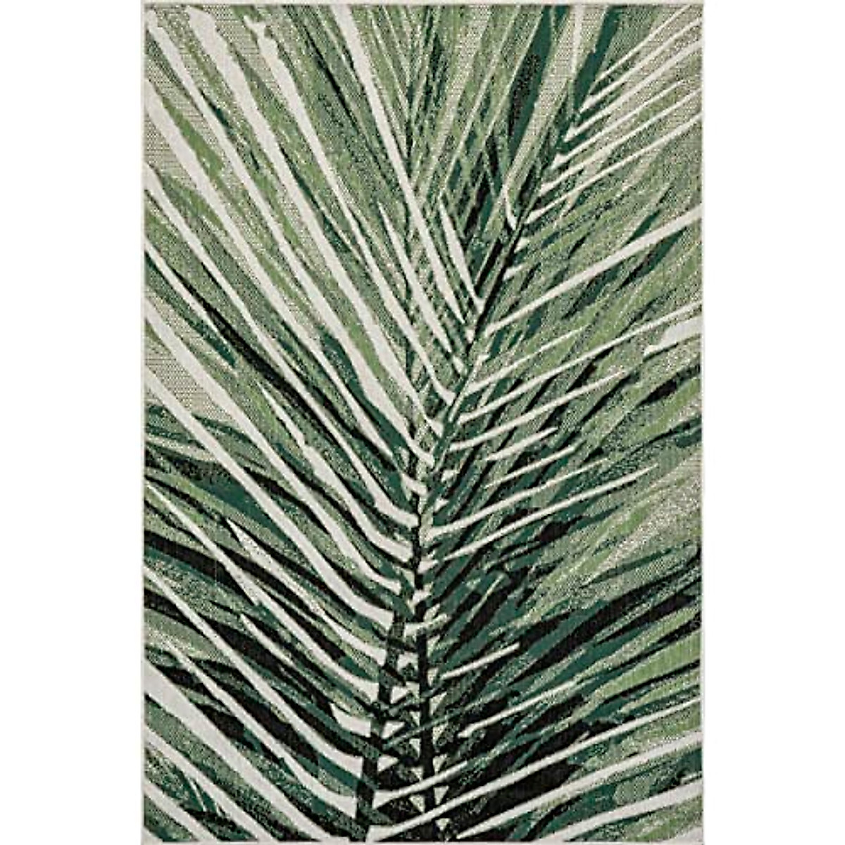 nuLOOM Kalene Double Palm Indoor/Outdoor Area Rug, 8' x 10', Green