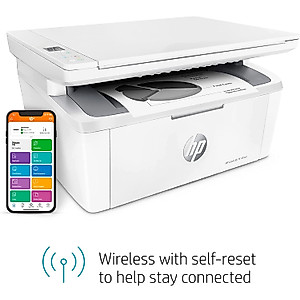 HP Laserjet Compact Wireless Monochrome All-in-one Laser Printer with HP+, Print Copy Scan 3-in-1 for Home Office, 21ppm, Mobile Printing, Wi-Fi, Bonus 6 Months Instant Ink, Lanbertent Printer Cable