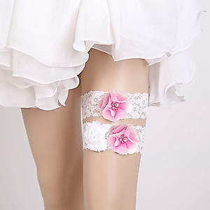 30 PCS Rhinestone Pearl Pink Chiffon Flower Sewing Fabric Appliques for Clothing, Headbands Flower, Crafts, Party Decoration, Sewing Applique