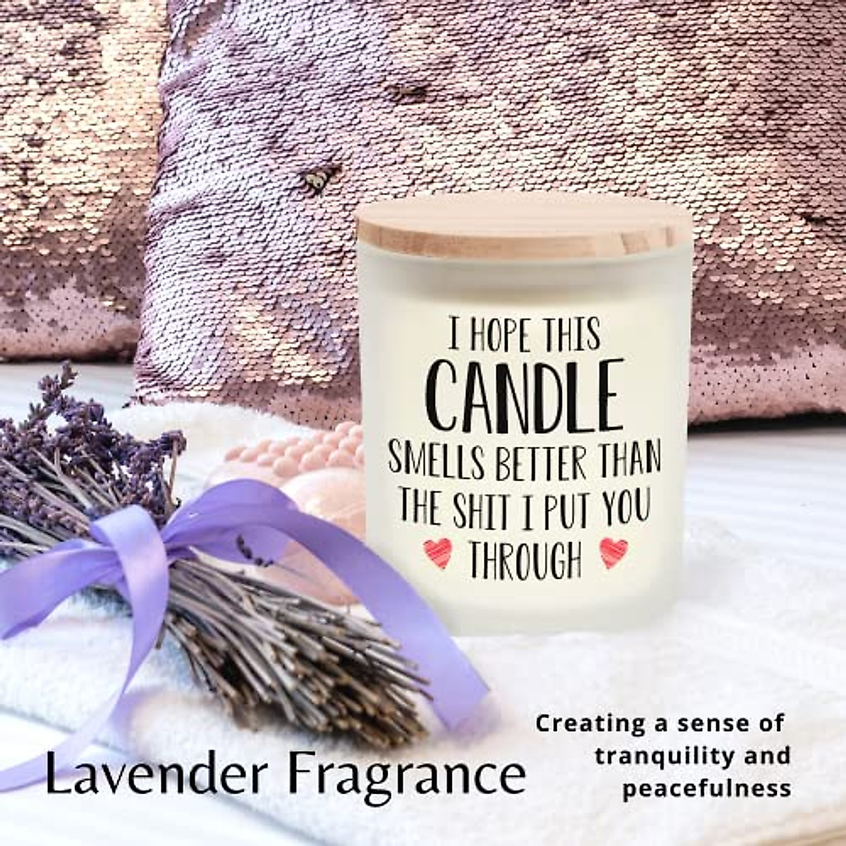 Funny Gifts for Women - Gifts for Her, Wife, Friend, Coworker, Boss Lady - I Love You Gifts for Her - Anniversary Mothers Day Gifts, Birthday Gifts for Women - Candles Gifts for Women - Scented Candle