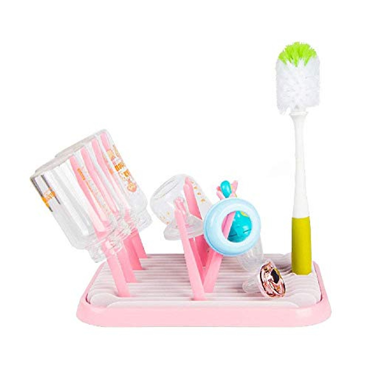 Easycomf Baby Bottle Drying Rack Dryer Space Saving Travel Holder for Pump Cup Accessories