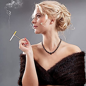 2 Pack 0.67 Inch Smoke Cigarette Blunt Joint Holders Ring Clip for Women Ladies Smoking Weed, Elegant Finger Ring Smoker Holder for Men,Rose&Gold Ciggaret Holder Great Gifts Protects Fingers