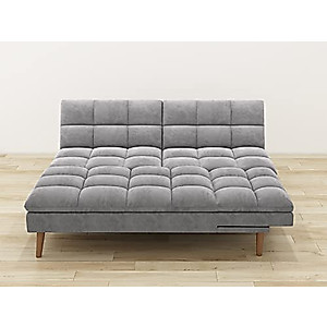 Gold Sparrow Bovey Convertible Sofa Bed Sectional, Fog