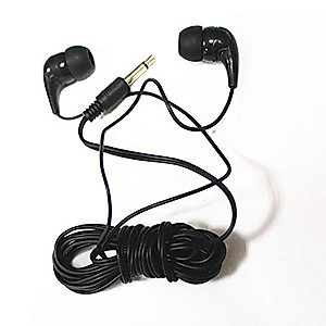 Saidbuds 100 Pack Bulk Earbuds Headphones Classroom Student Testing Ear Buds Kids Bulk Headphones Disposable Earbuds Individually Wrapped for Schools, Libraries, Hospitals