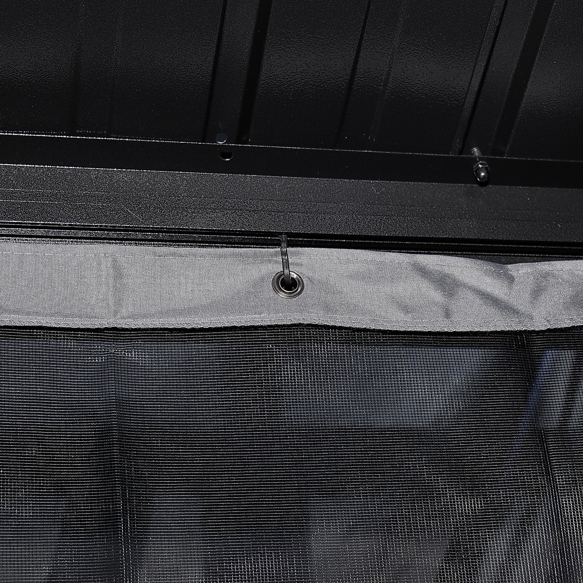 Goohome 12 x 18FT Hardtop Gazebo, Aluminum Frame Double Roof Gazebo Canopy with Mosquito Net and Curtains, Outdoor Permanent Hard Top Waterproof Pergola for Shade and Rain for Lawn, Backyard, Patio