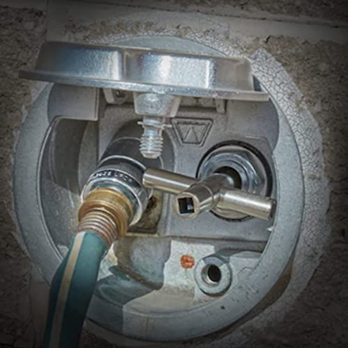 Sdstone Water Key Tool 4 Way Sillcock Key with 4 Wrench Sizes，Sillcock Water Key Fits Sillcock, Stopcock and Valves, Spigot handle replacement,2 Pack