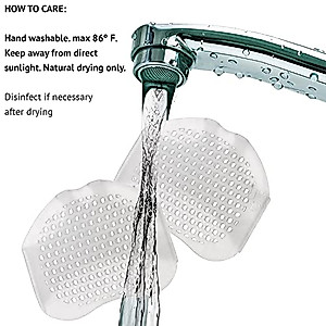 Metatarsal Pads Ball of Foot Cushions - Metatarsal Pads for Women and Men - Soft Gel Foot Pads Metatarsal Foot Forefoot Cushioning Foot Pain Relief -Bunion Corrector Cushion,Soft & Breathable-6 Pieces