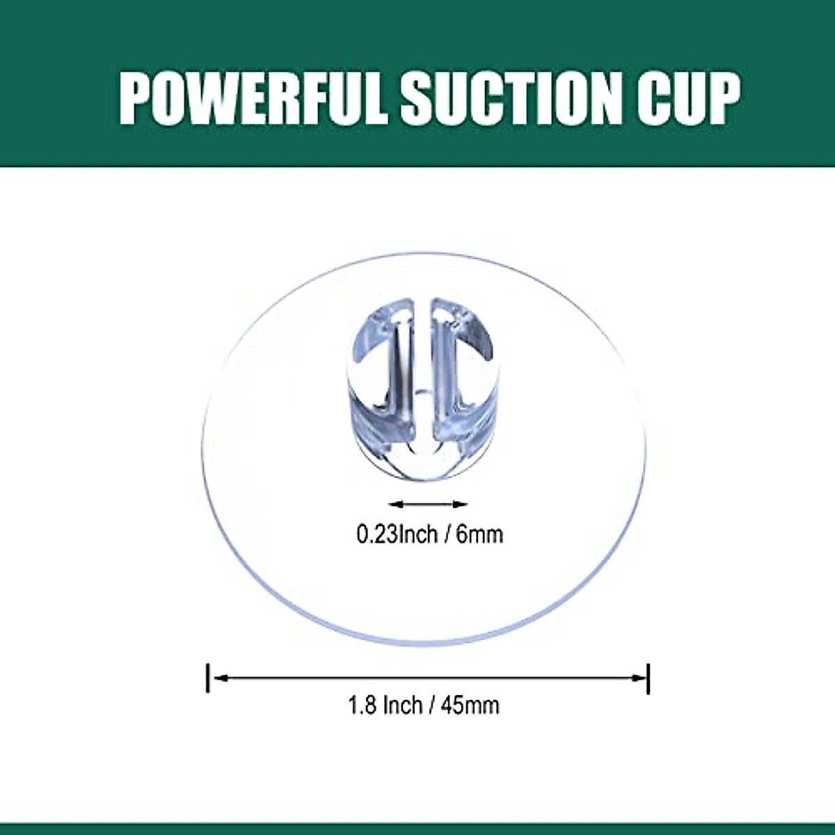 Miuezuth Christmas Light Suction Cups, Mini Holiday Light String Hooks Holders, Clear Rope Light Caddy Window Glass Suction Cup Clips Hang Seasonal Lights & Xmas Decorations (100 Pcs)