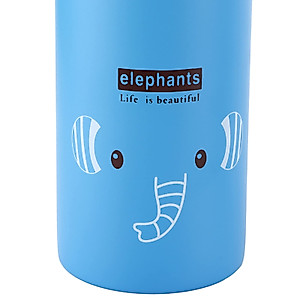 Fdit 500ml Stainless Steel Sport Water Bottle Thermo Mug Vacuum Insulated Water Bottle with Sucking Mouth Metal Canteen Water Bottle with Straw Lid(#1)