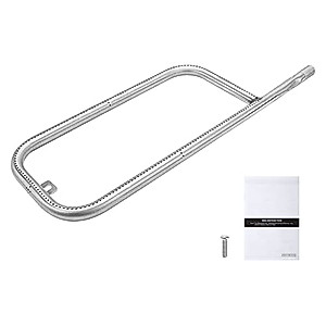 QuliMetal 41862 Grill Burner for Weber Q2200, Q220, Q2000 Q200, 396000, 396001, 396002, 566002, 53060001, 54060001, 304 Stainless Steel Grill Burner Tube Pipe Part for 69956/60041, 20.5 Inch