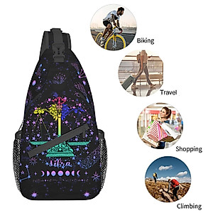 Libra Constellation Sling Bag Chest Bag Zodiac Sign Crossbody Bags For Men Women