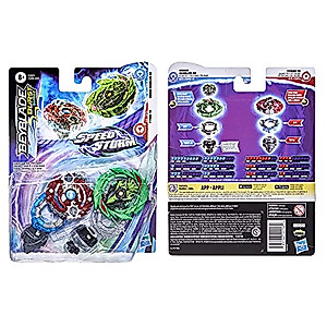 BEYBLADE Burst Surge Speedstorm Origin Achilles A6 and Tyros T6 Spinning Top Dual Pack - 2 Battling Game Top Toy for Kids Ages 8 and Up