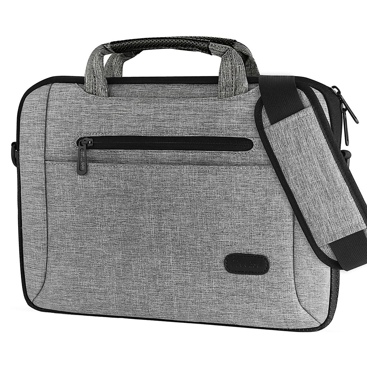 ProCase 14-15.6 Inch Laptop Bag Messenger Shoulder Bag Briefcase Sleeve Case for MacBook Pro 16" / Surface Book 3 15", 14 15 15.6 Inch Laptop Ultrabook Notebook MacBook Chromebook Computer –Grey