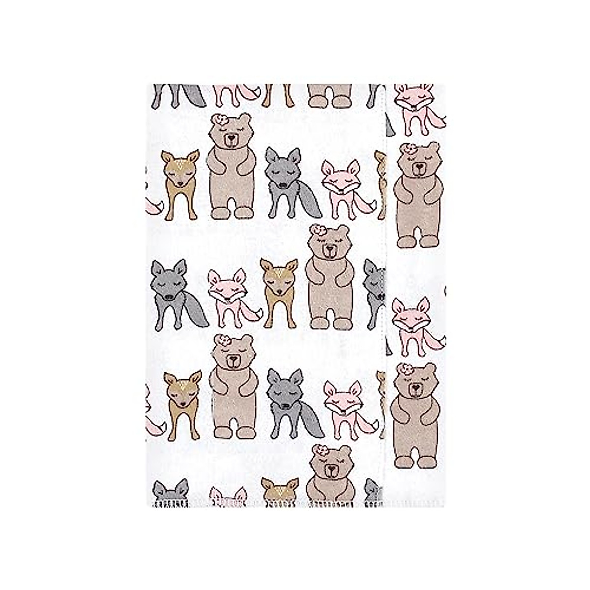 Hudson Baby Unisex Baby Cotton Flannel Burp Cloths 7-Pack, Wild Forest Pink, One Size