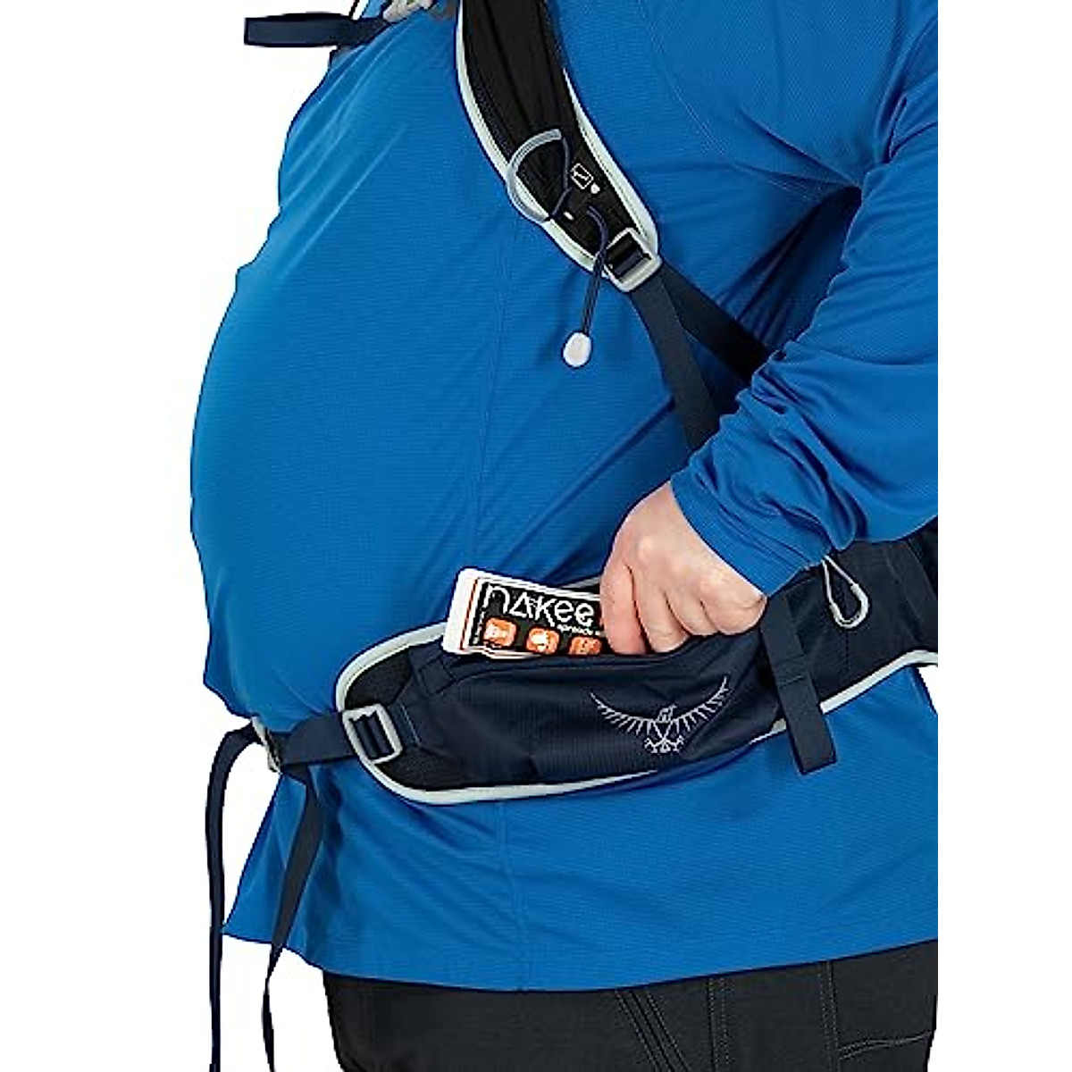 Osprey Talon 22L Men's Hiking Backpack with Hipbelt, Ceramic Blue, L/XL, Extended Fit