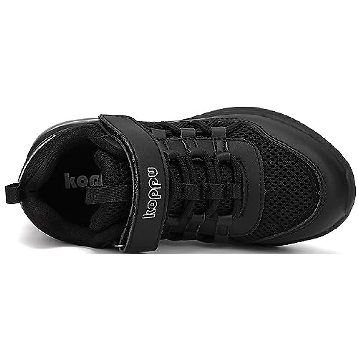 koppu Boys Girls Shoes Kids Tennis Sport Running Sneakers Casual Walking Fashion Athletic（Big Kid 5） Black