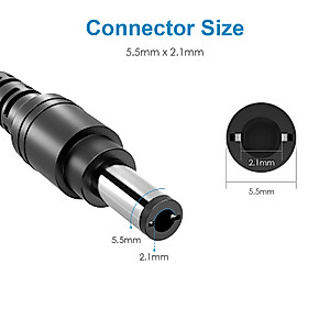 ZOSI 3ft AC 100-240V to DC 12V 1A 1000mAvPower Supply Adapter for CCTV Security Surveillance Camera DVR NVR System, LED Strip, Wireless Router, Switch and More