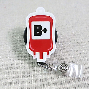 Be Positive Phlebotomist ID Holder - Transfusion Nurse Badge Reel - Cute Nursing Badge Clip - Be Positive Hematology Phlebotomy Badge Holder - Cute Nurse Gift