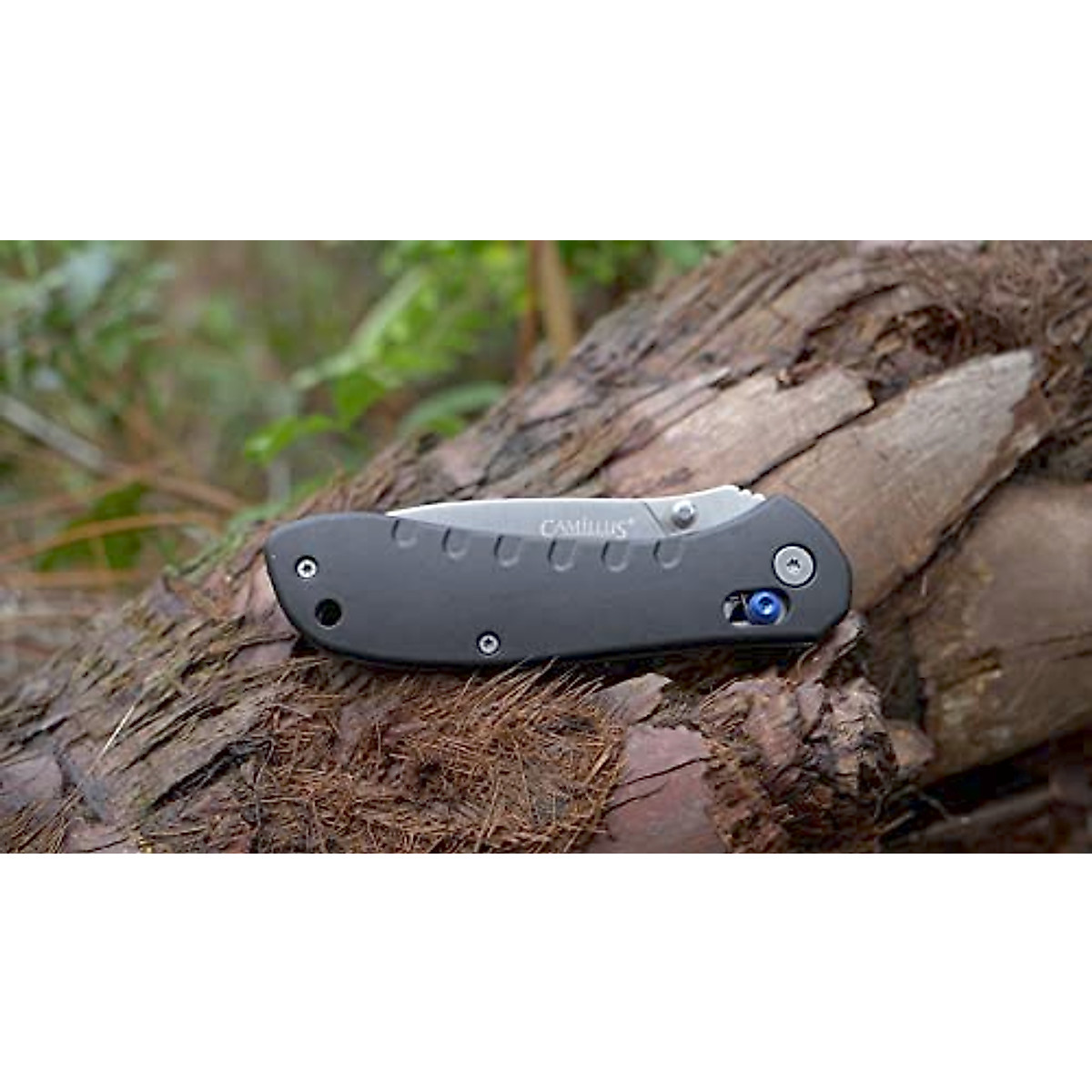 Camillus ROVAX 7.6-Inch Folding Knife, Pocket Knife with CUDA-Lock and GFN Handle, Black