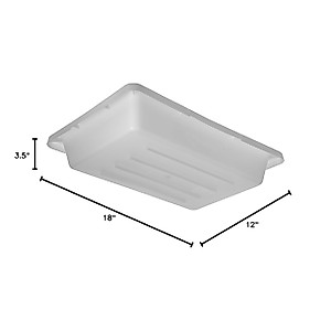 CFS 1063002 Polyethylene Food Box Storage Container, White, 1 Count