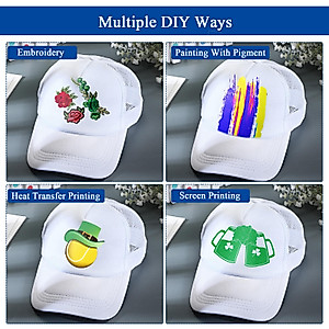 Unisex Sublimation Blank Mesh Baseball Cap Adjustable Plain Blank Mesh Trucker Hat for DIY Embroidery Sublimation Printing(Colorful,24 Pieces)