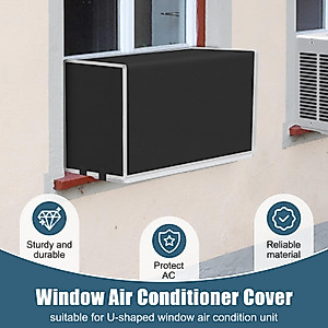 U Shaped Air Conditioner Cover for Midea, Windspeed Outdoor Window Air Conditioner Cover Suitable for Midea U Shaped 8000/10000/120000 BTU Air Conditioner Waterproof and Windproof AC Unit Cover