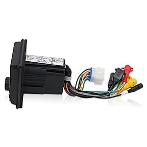 Herdio 3 Inches Marine Radio Bluetooth Waterproof, UTV Marine Stereo Receiver,Gauge Style Head Unit, Perfect for Marine,ATV, Boat, RZR