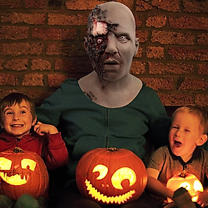 Scary Walking Dead Zombie Mask Creepy Latex Halloween Costume Horror Bloody Adult Halloween Decoration Props