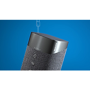 PHILIPS S5505 Wireless Bluetooth Speaker with Large Bold Sound, Up to 12 Hours Playtime, IPX7 Waterproof, Medium, TAS5505
