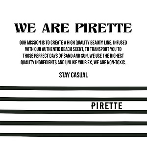 PIRETTE Fragrance Oil, Women’s Beach Inspired Perfume Oil, Notes of Fresh Coconut, Surf Wax & Sunscreen, 0.5 Fl Oz