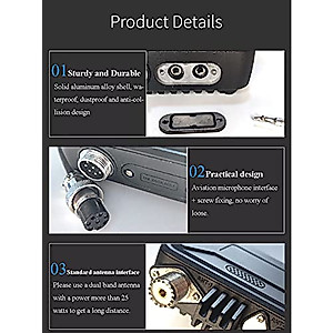 Anysecu WP-9900 Mini Mobile Radio 25W 200 Channels UHF VHF Dual Band Car Radio with Programming Cable