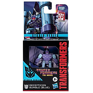Transformers Toys Studio Series Core Class The The Movie Decepticon Rumble (Blue) Action Figure - Ages 8 and Up, 3.5-inch
