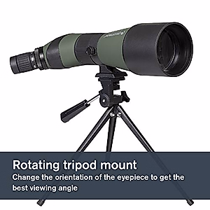 Celestron – LandScout 80mm Angled Spotting Scope – Fully Coated Optics – 20–60x Zoom Eyepiece – Rubber Armored – Tabletop Tripod and Smartphone Adapter