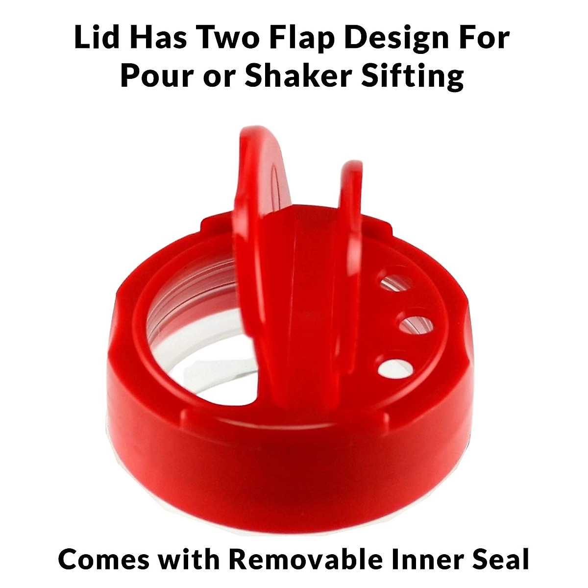 Skyway Supreme 7 OZ Clear Plastic Spice Bottles Seasoning Containers Jars - Set of 5 - Flap Cap with Pour and Sifter Spice Shaker - Durable Refillable Perfect For Herbs Spices and Rubs - BPA Free