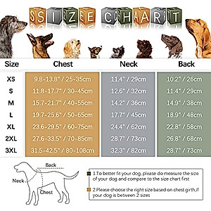 Kuoser Canvas Dog Winter Coat, Warm Dog Jacket Reflective Fleece Dog Cold Weather Coat Warm Doggie Clothes Waterproof Dog Vest with Zipper Leash Hole for Small Medium Large Dogs