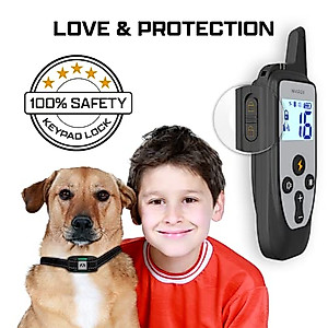 INVIROX Shock Collar for Large Dog [2023 Edition] 123 Levels Dog Training Collar with Remote 1100yd Range, Dog Shock Collar for Medium Dogs 100% Waterproof & Rechargeable Training Collar for Dogs