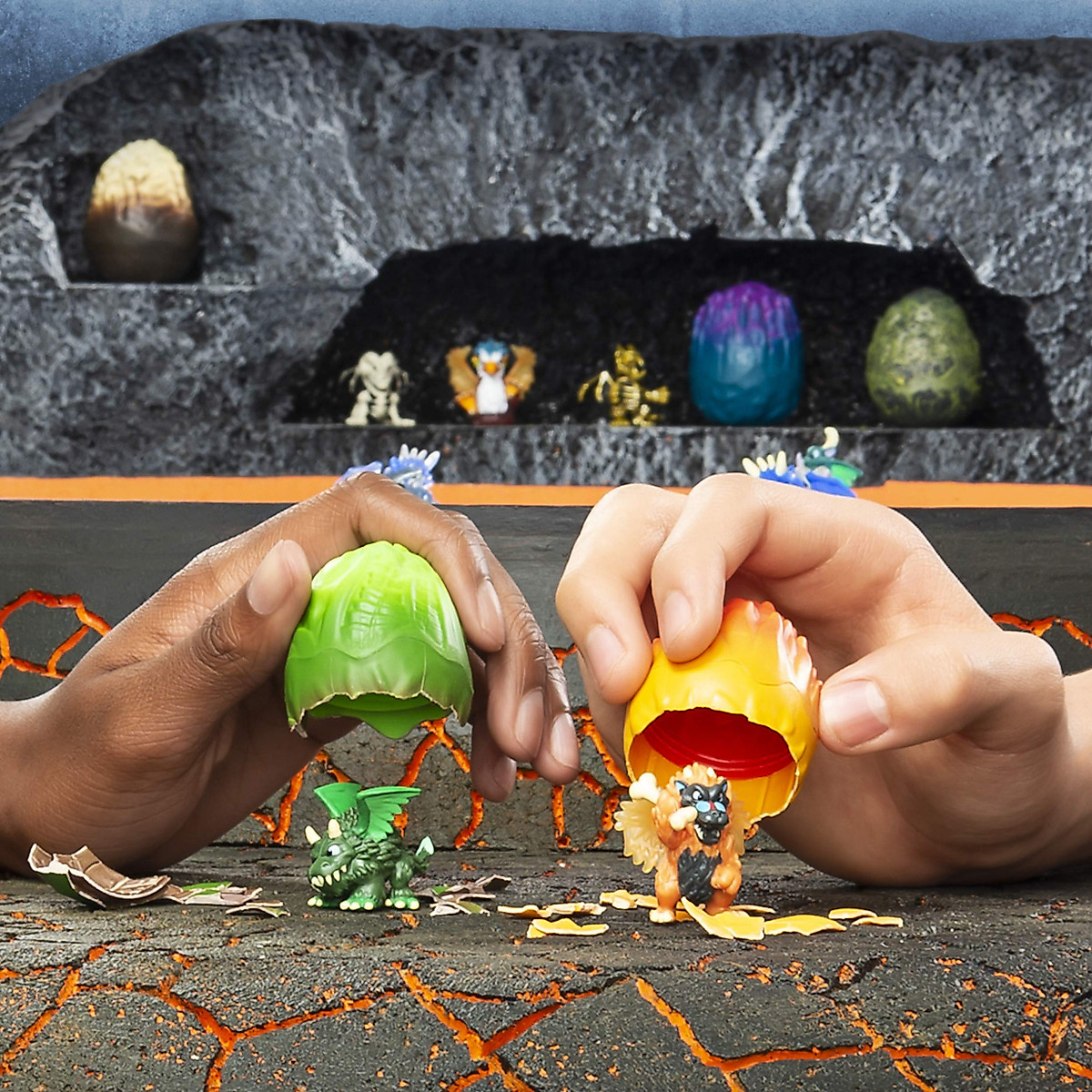 Dragamonz, Dragon Multi 3-Pack, Collectible Figure and Trading Card Game, for Kids Aged 5 and Up