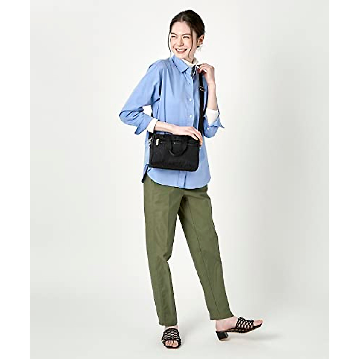 LeSportsac EVERYDAY SM SATCHEL/3868 Women's Shoulder Bag, Puffy Blossoms