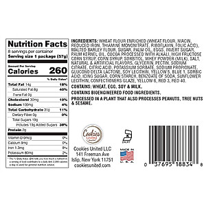 The Original Cakebites by Cookies United, Grab-and-Go Bite-Sized Snack (Classic Italian Rainbow, 8 Pack)